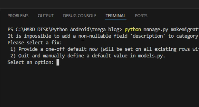 It is impossible to add a non nullable field without specifying a ...